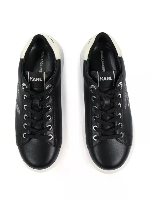 Karl Lagerfeld Embroidered Logo-patch Sneakers