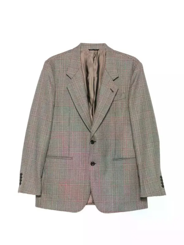 REVERES 1949 Prince Of Wales Check Single-breasted Blazer