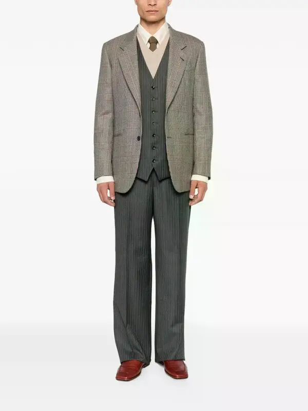 REVERES 1949 Prince Of Wales Check Single-breasted Blazer