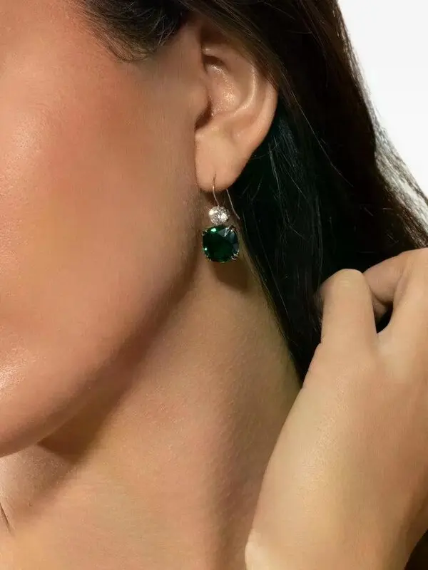 FANTASIA BY DESERIO Drop Earrings - Green