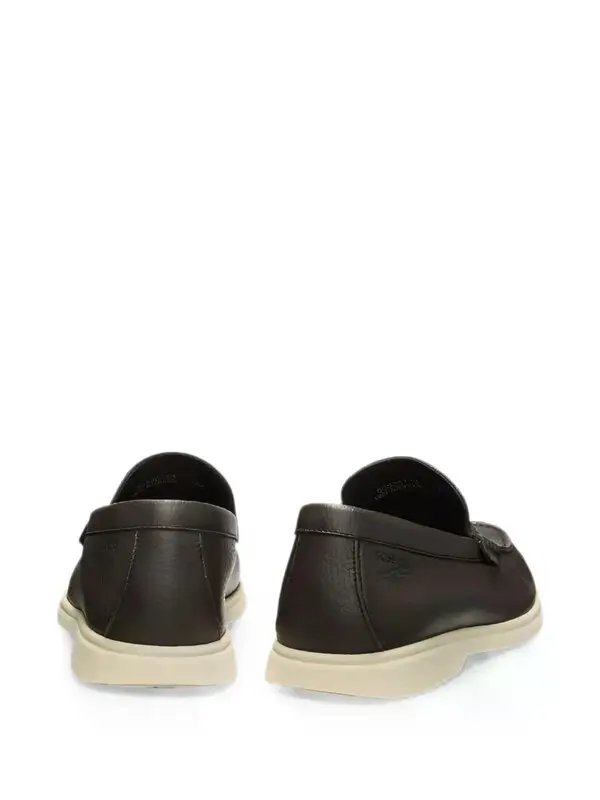 BOSS Grained Leather Loafers