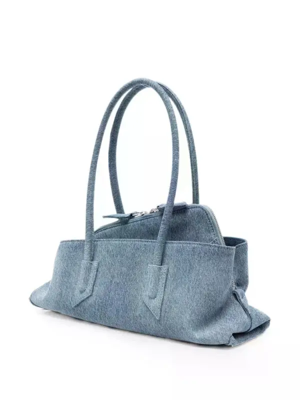 Attico Denim-effect Shoulder Bag