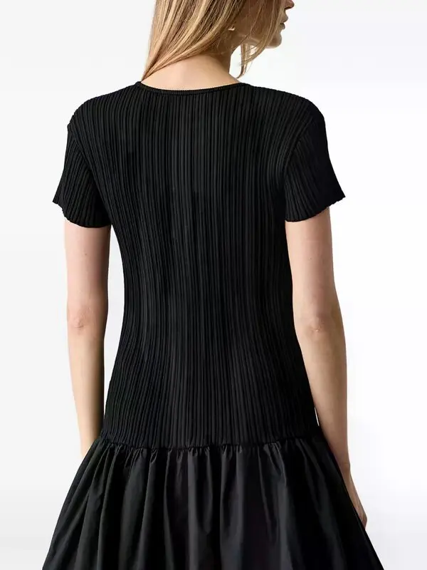 Karl Lagerfeld Ribbed Bubble-hem Dress