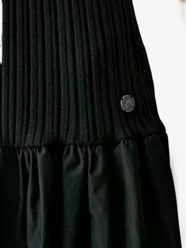 Karl Lagerfeld Ribbed Bubble-hem Dress