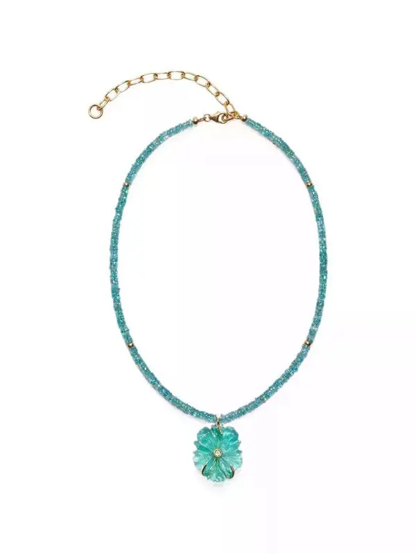 LIZZIE FORTUNATO Capri New Bloom Flower-pendant Necklace - Blue