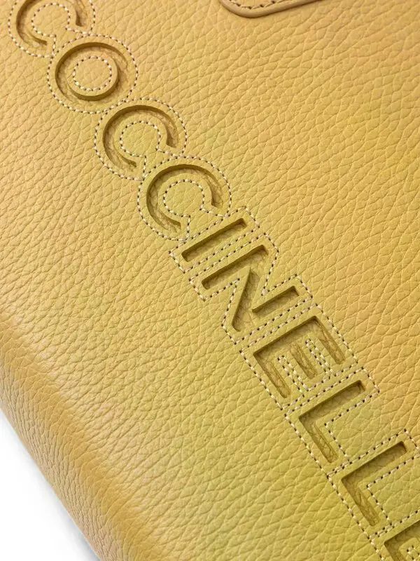 COCCINELLE Logo-debossed Pebbled Tote Bag