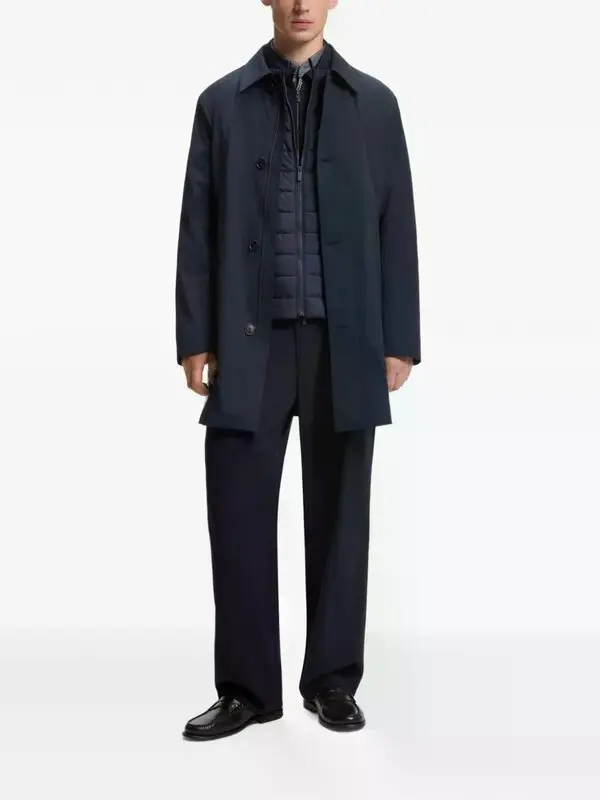 BOSS Button-up Collared Coat