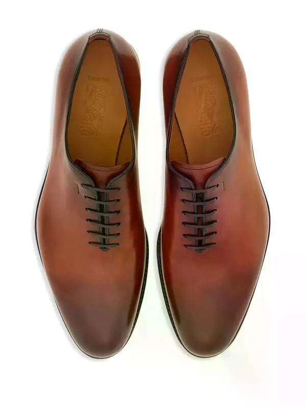 FERRAGAMO Tramezza Leather Oxford Shoes