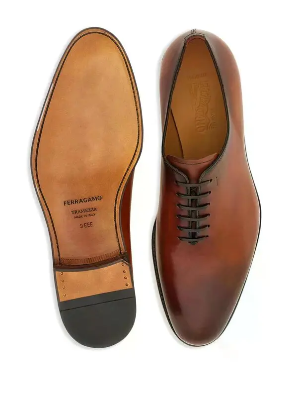 FERRAGAMO Tramezza Leather Oxford Shoes