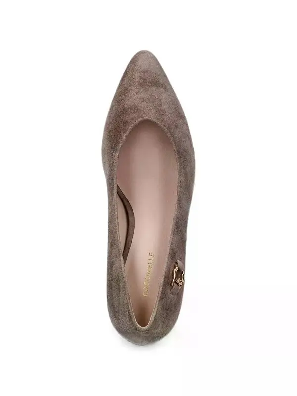 COCCINELLE Pointed-toe Logo-plaque Pumps