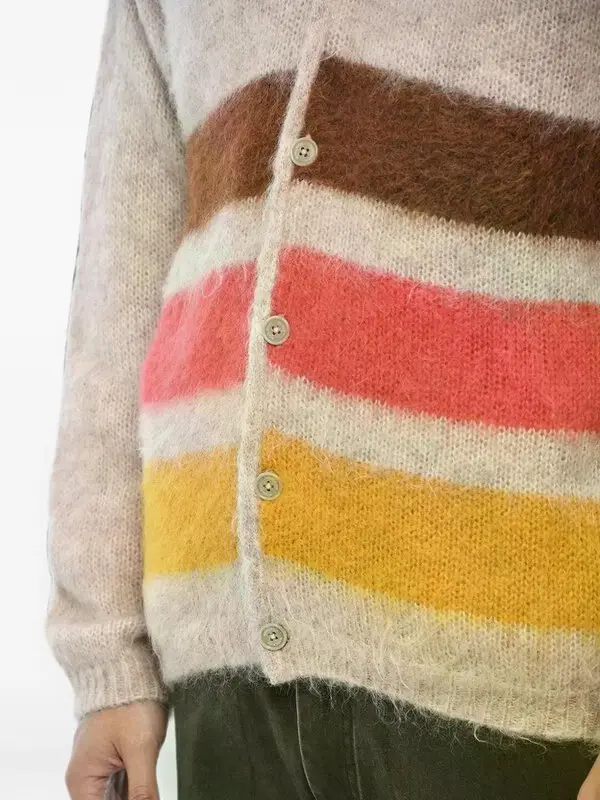 Woolrich Striped Buttoned Cardigan