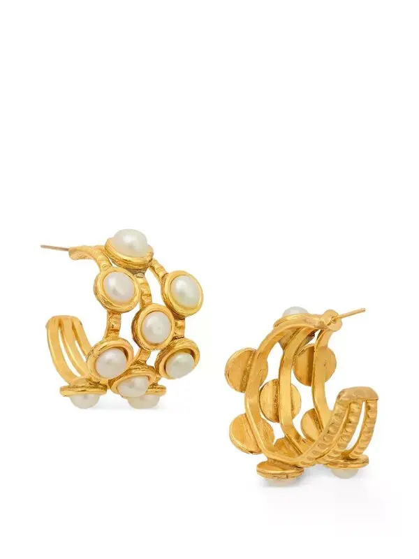 Sylvia Toledano Pearl Embellished Earrings