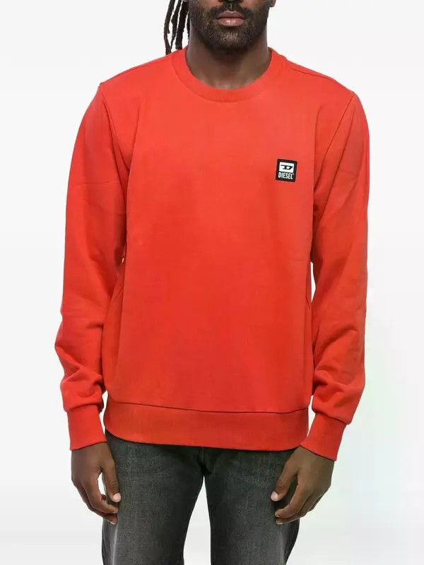 DIESEL® Logo-patch Sweatshirt - Red