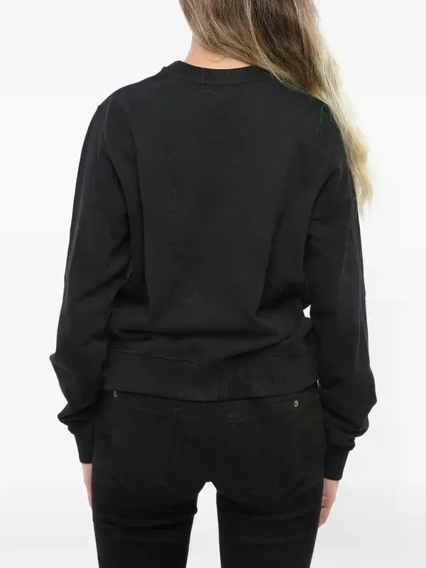 DIESEL® Sequin Logo Long Sleeve Sweatshirt