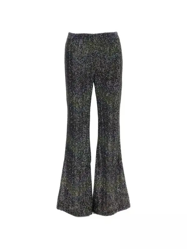 Missoni Sequin-embellished Flared Trousers - Black