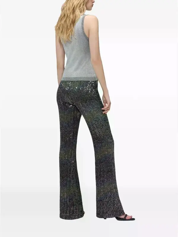 Missoni Sequin Embellished Flared Trousers - Black