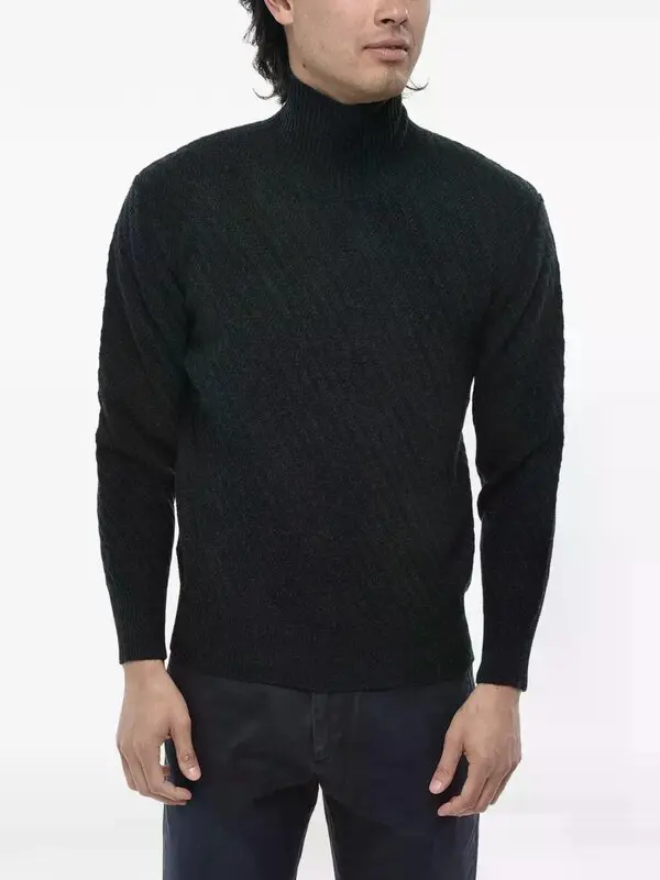 PAOLO PECORA Virgin Wool Roll-neck Knit
