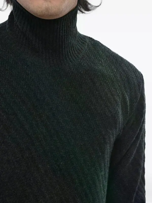 PAOLO PECORA Virgin Wool Roll-neck Knit