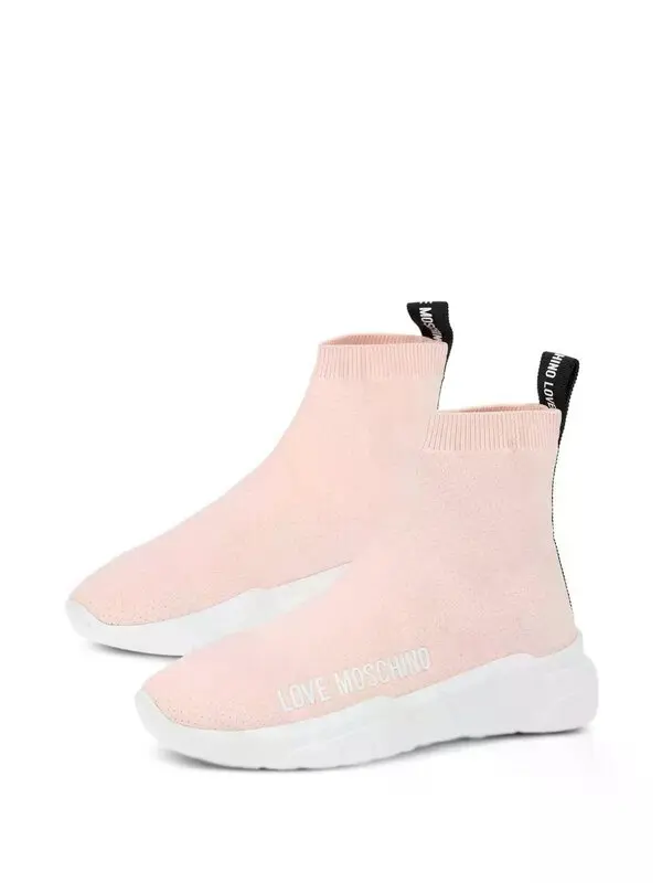 Moschino Logo-print High-top Sneakers