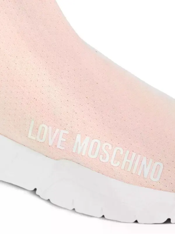 Moschino Logo-print High-top Sneakers