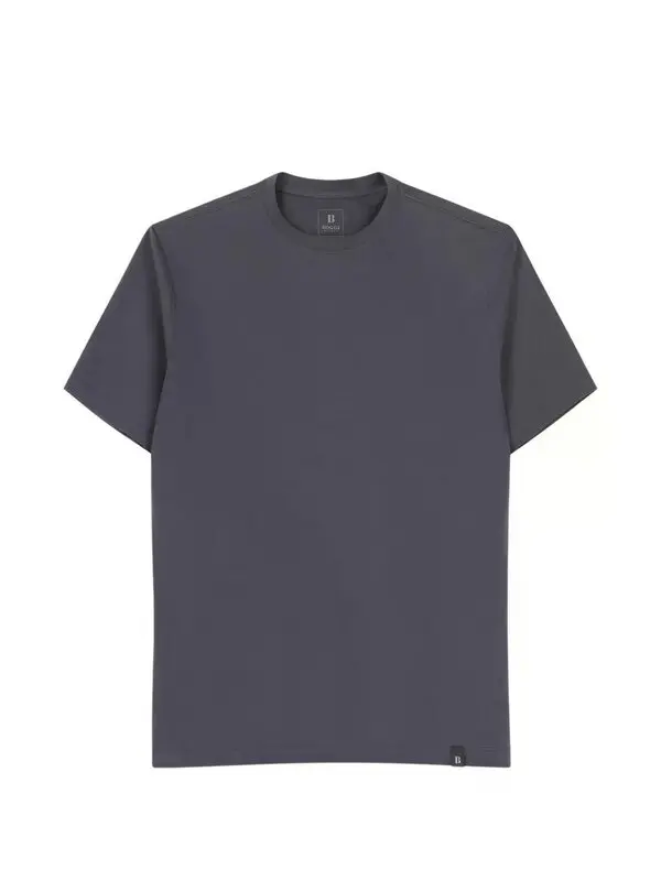 Boggi Milano T-shirt In Stretch Supima Cotton Jersey - Grey