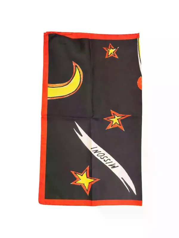 Missoni Celestial-print Silk Scarf - Black