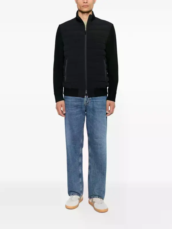 Emporio Armani Quilted Panel-sleeve Jacket