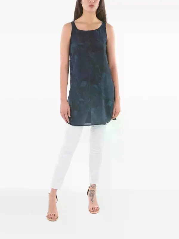 Woolrich Sleeveless Floral Print Blouse