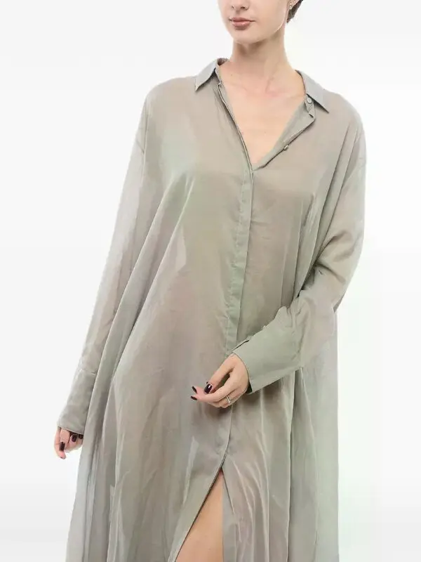 SUPER BLOND Flared Chemisier Maxi Dress