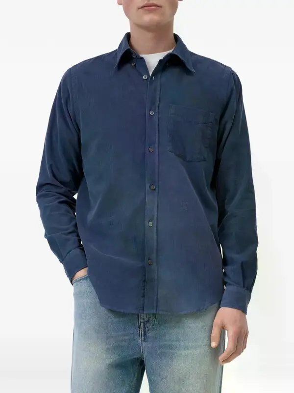 Closed Button-down Corduroy Shirt