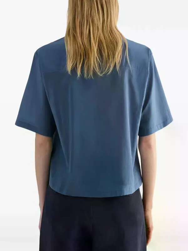 JIL SANDER Pleated Short-sleeve Shirt