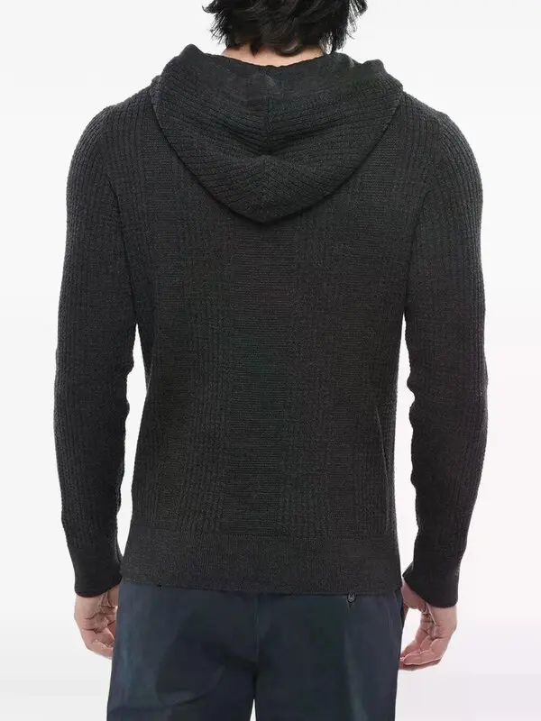 PAOLO PECORA Ribbed-knit Hoodie