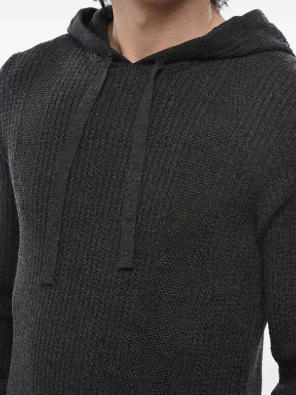 PAOLO PECORA Ribbed-knit Hoodie