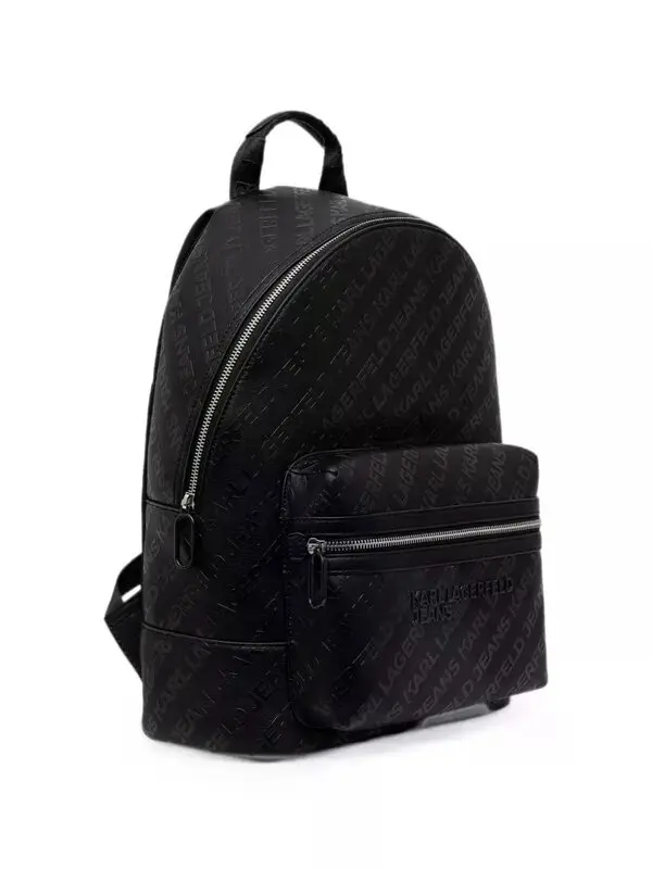 Karl Lagerfeld All-over Logo-embossed Backpack