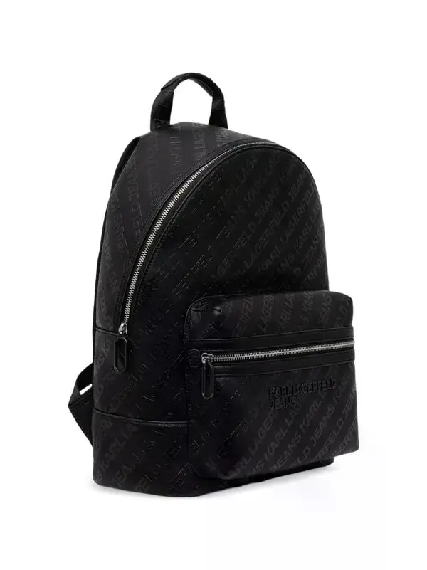 Karl Lagerfeld All-over Logo Embossed Backpack