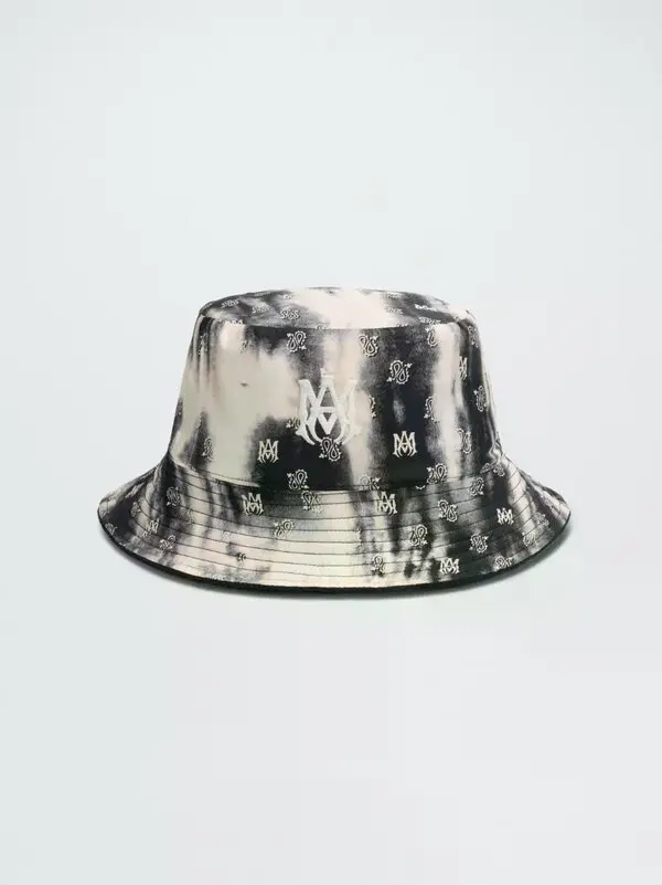 Amiri Micro Paisley Rev. Bucket Hat - Black