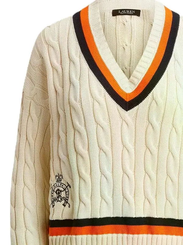 Ralph Lauren Cable-knit V-neck Sweater