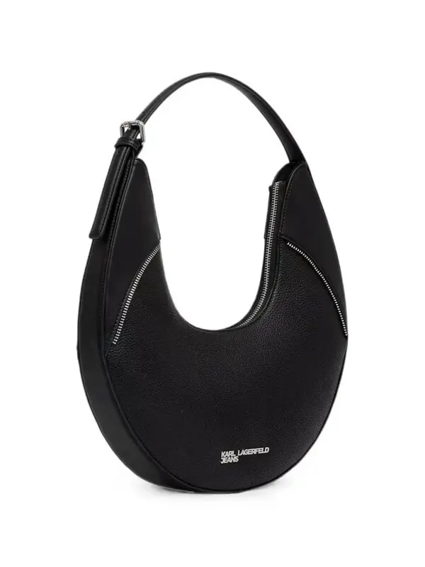 Karl Lagerfeld Pebbled-texture Curved Tote Bag