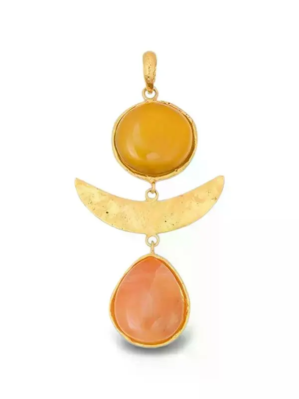 Sylvia Toledano Sunset Yellow Onyx Pendant - Gold