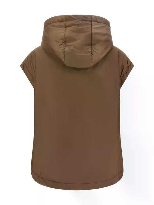 Max Mara The Cube Hooded Vest - Brown