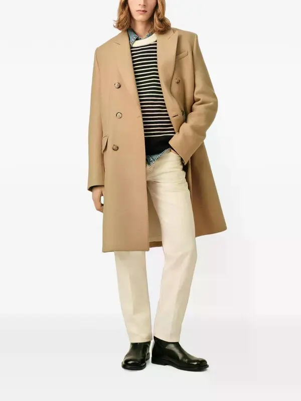 AMI Paris Double Breasted Wool Coat