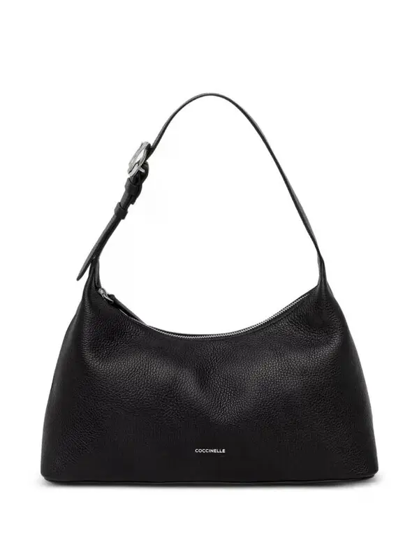 COCCINELLE Grained Shoulder Bag - Black