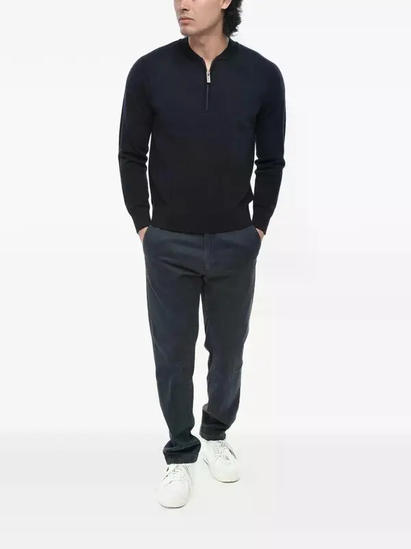 PAOLO PECORA Half-zip Wool Sweater