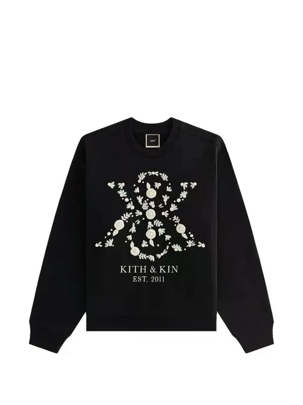 Kith Ashwin Pearl Crest Sweatshirt - Black