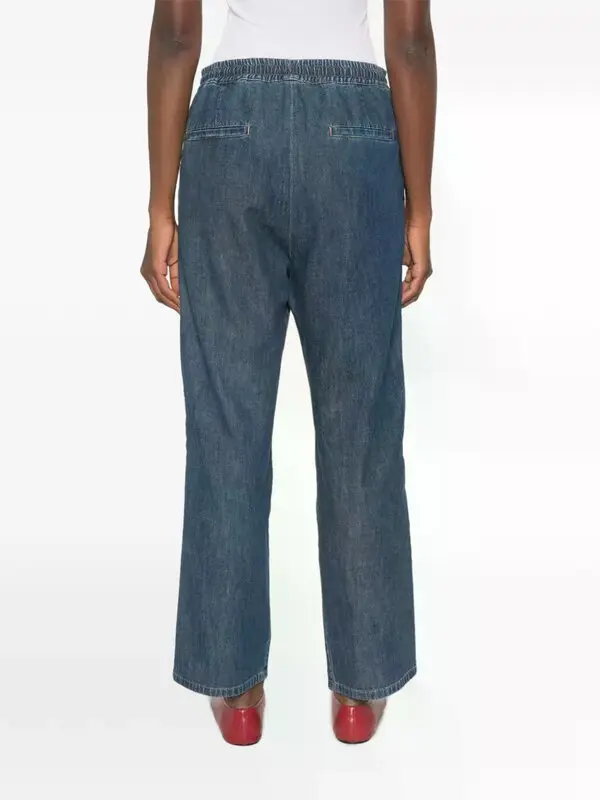 Valentino Garavani Piped-trim Vlogo Jeans