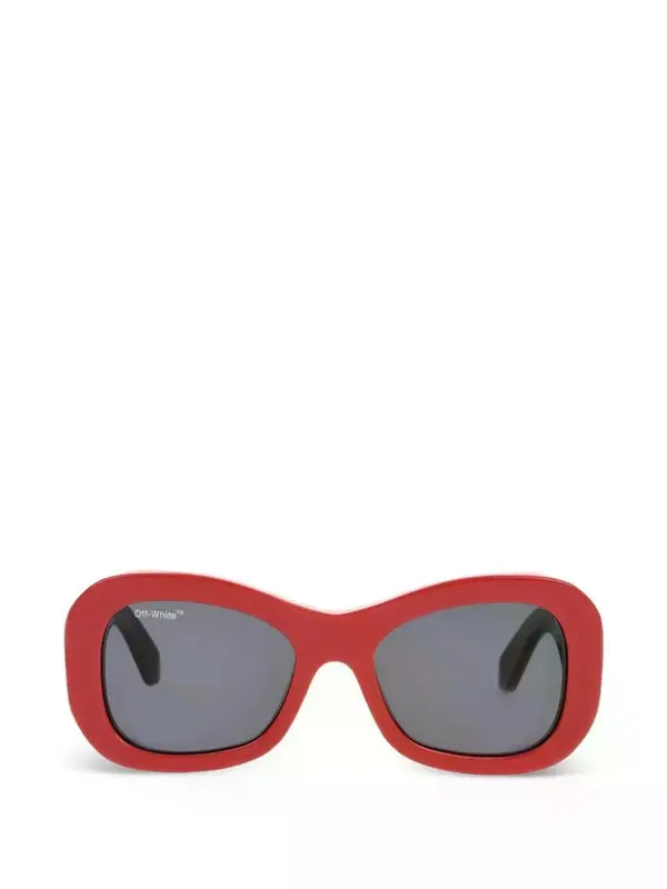 Off-White Butterfly Frame Sunglasses - Red