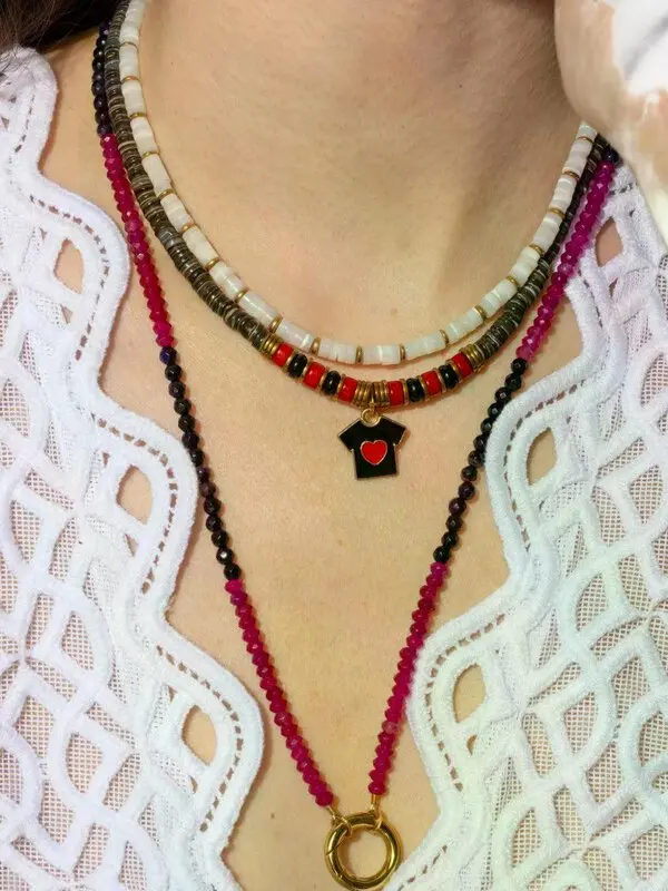 HIJAS DE PUKA Agate Beaded Necklace