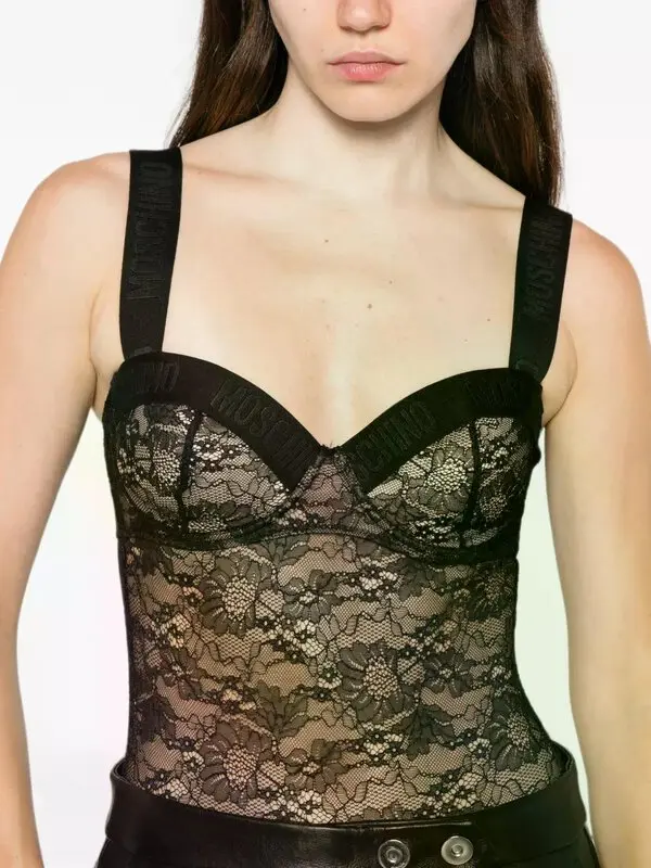Moschino Flower-lace Bodysuit