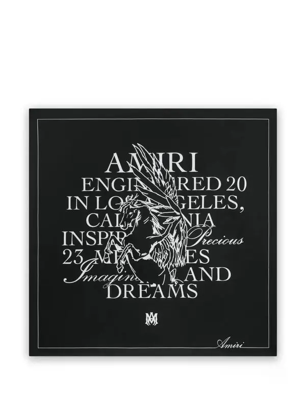 Amiri Paris Show Scarf - Black
