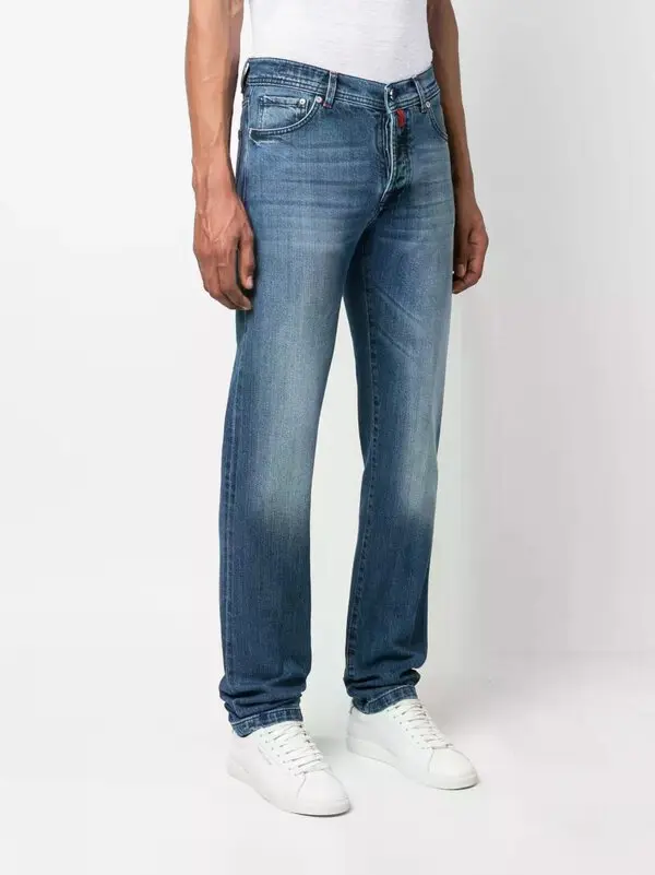 Kiton Slim-cut Cotton Jeans